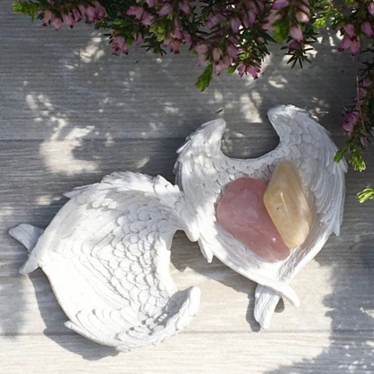 Angel Wings Crystals Holder – Spiritual Wellbeing by Wise Man Products
